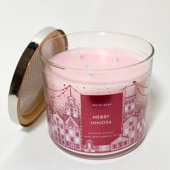 Bath & Body Works | Accents | Merry Mimosa 3 Wick Candle Price Firm ...
